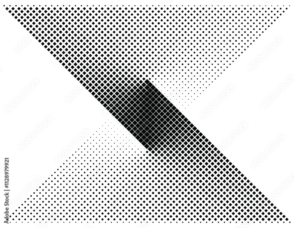 Dynamic triangular forms with halftone dot texture: a geometric grid ...