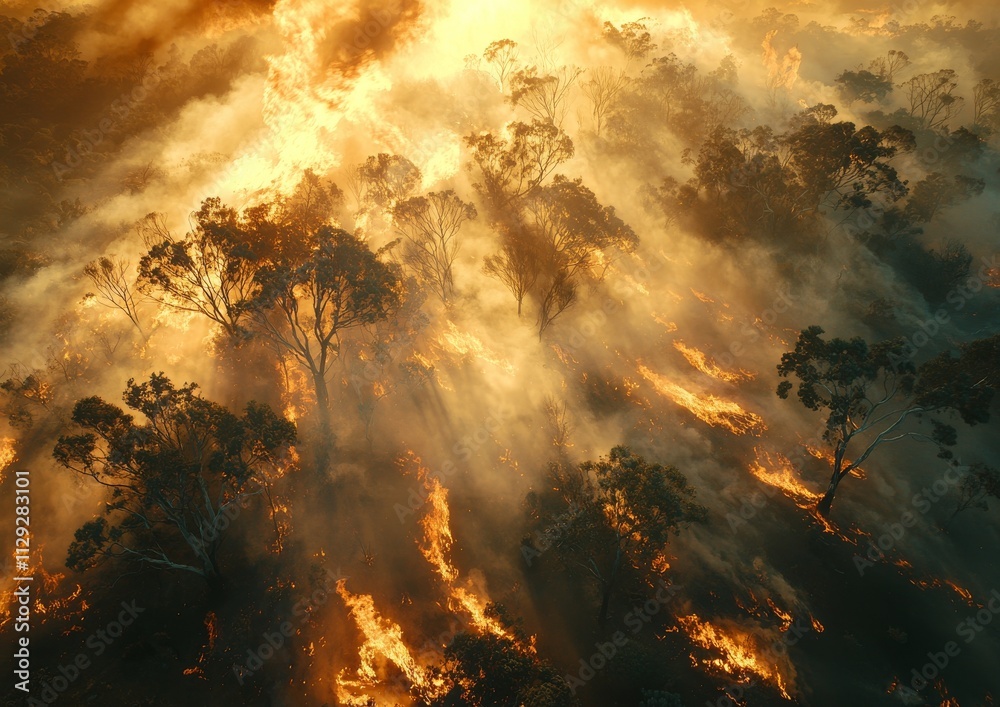 Architectural Photography Documenting Climate Change: Forest Fires in ...