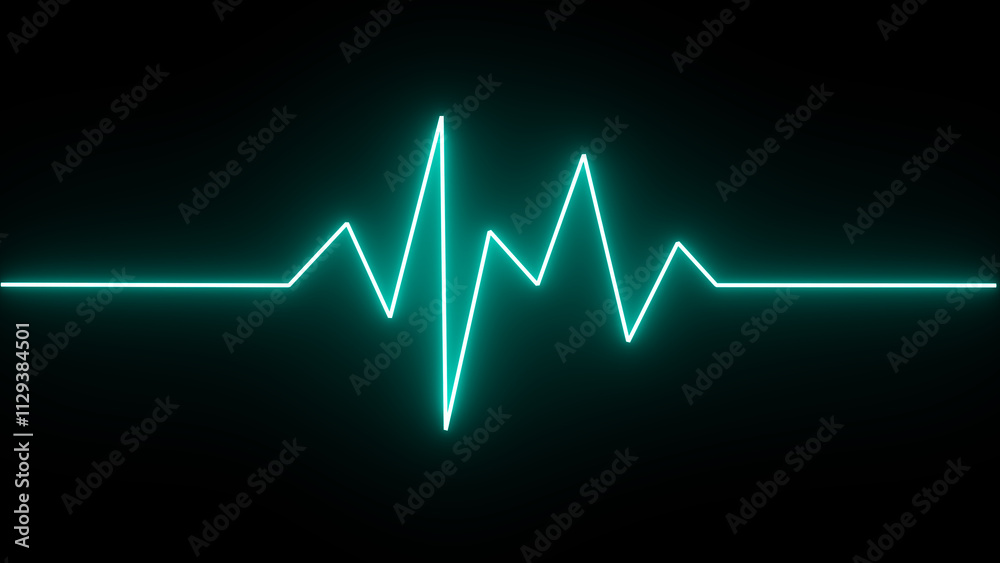 Heart beat line icon and emergency ekg monitoring. .Heartbeat line ...
