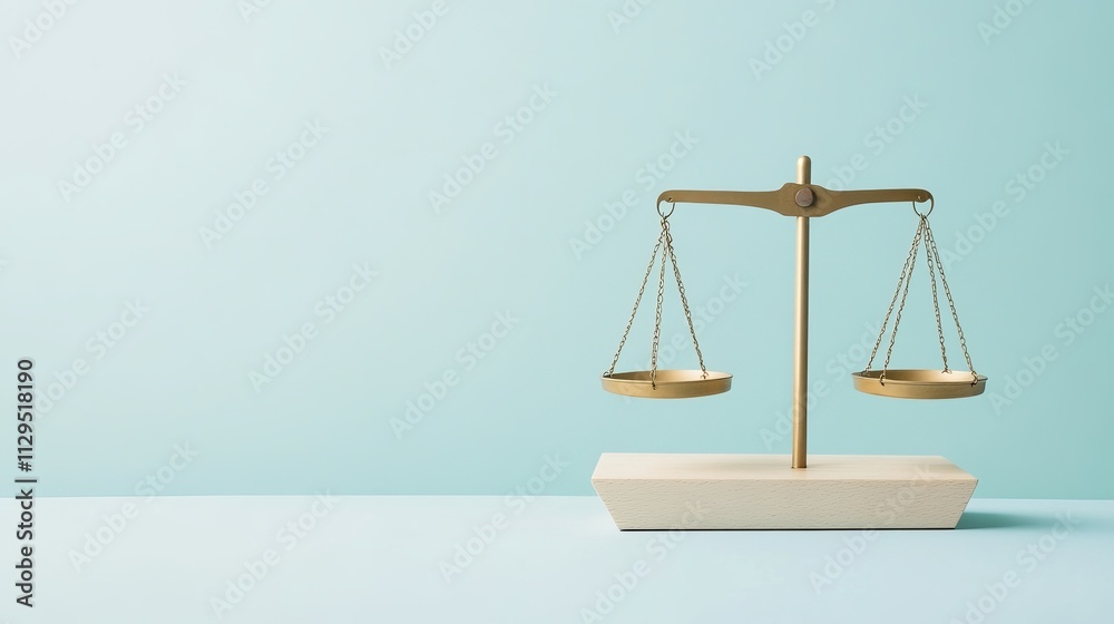 Symbolic portrayal of gender inequality with a broken balance scale ...