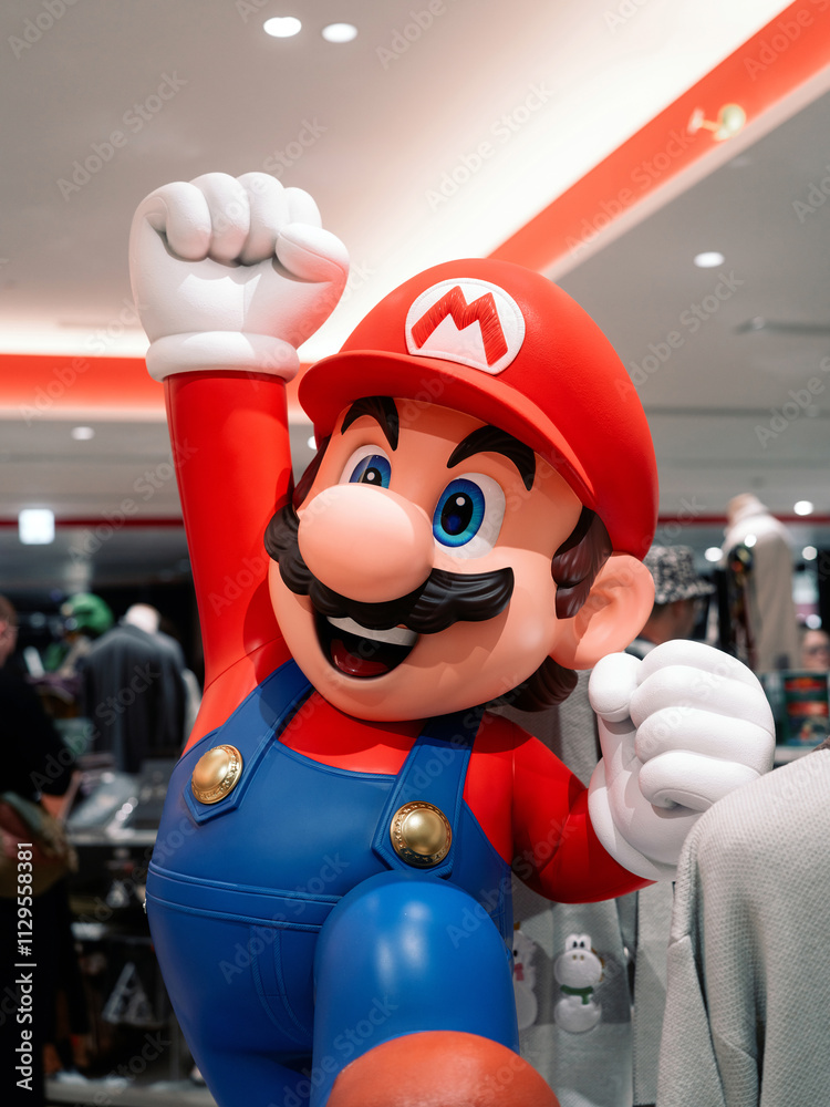 Shibuya, Tokyo, Japan - November 22 2024: Super Mario Statue at the ...