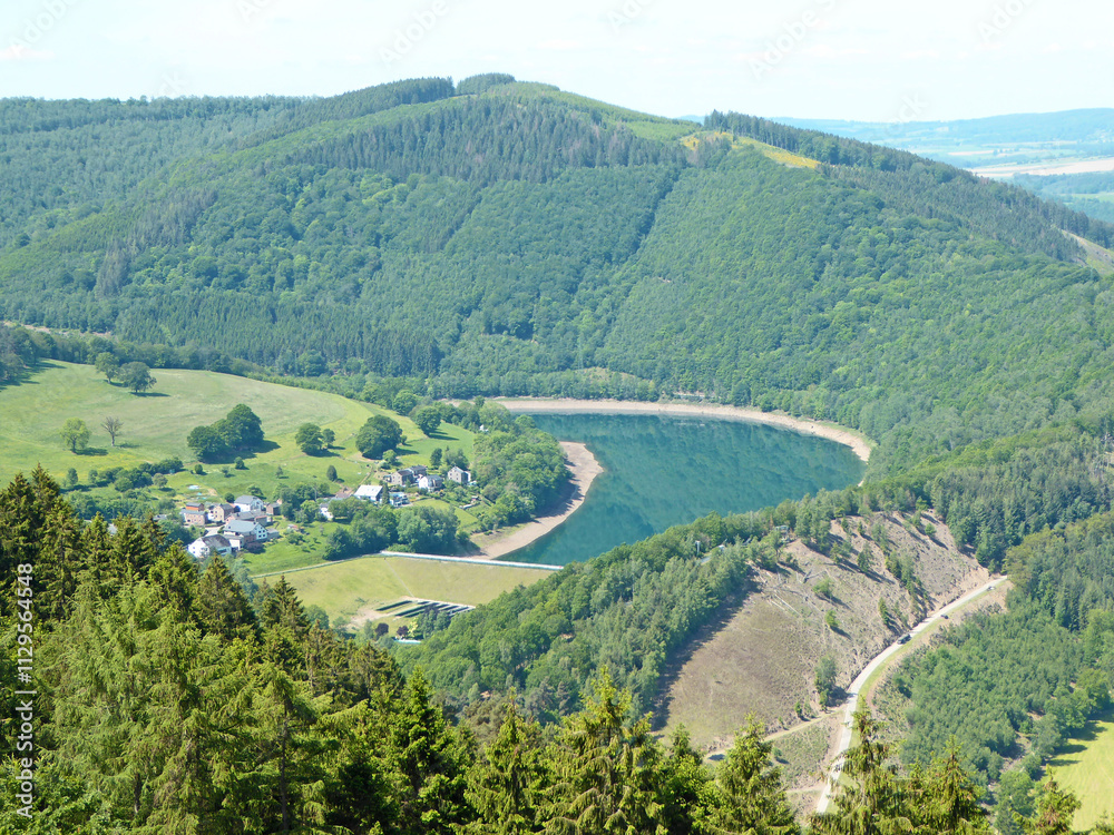 Mountains of the Ardennes from Coo in Belgium Stock Photo | Adobe Stock