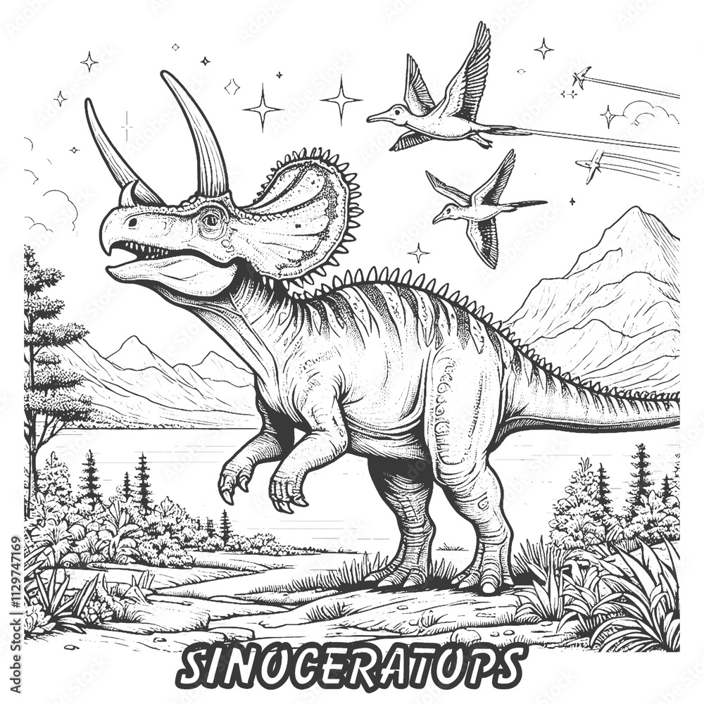 Collection of Coloring Page for Kids with Dinosaur Story, Printable ...