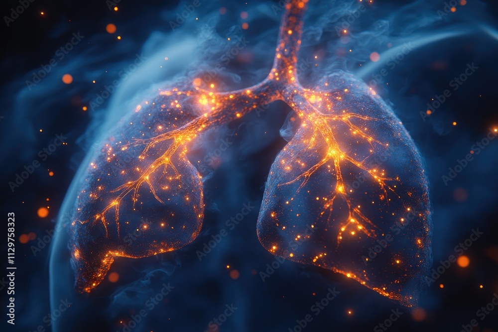 Pulmonary Embolism and Heart Lung Interaction Educational Diagram with ...