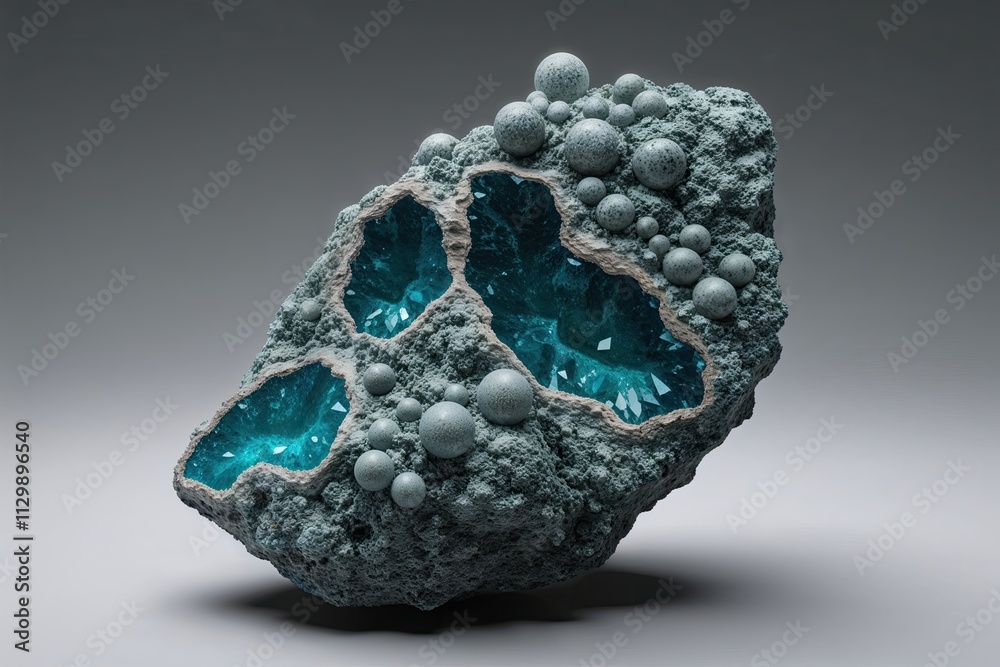 Textured Pegmatite Mineral Visual Centerpiece Isolated on Transparent ...