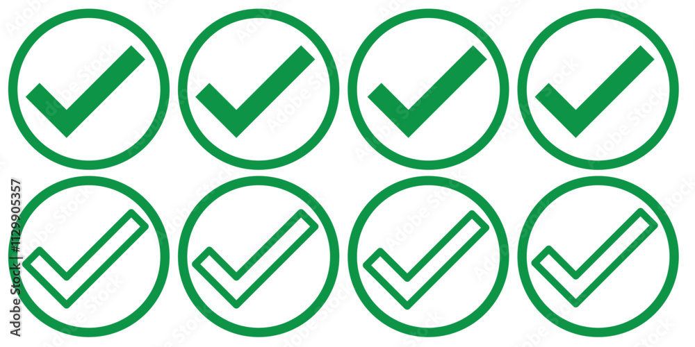 checkmark vector, checkmark icon set. Check mark vector icon set ...