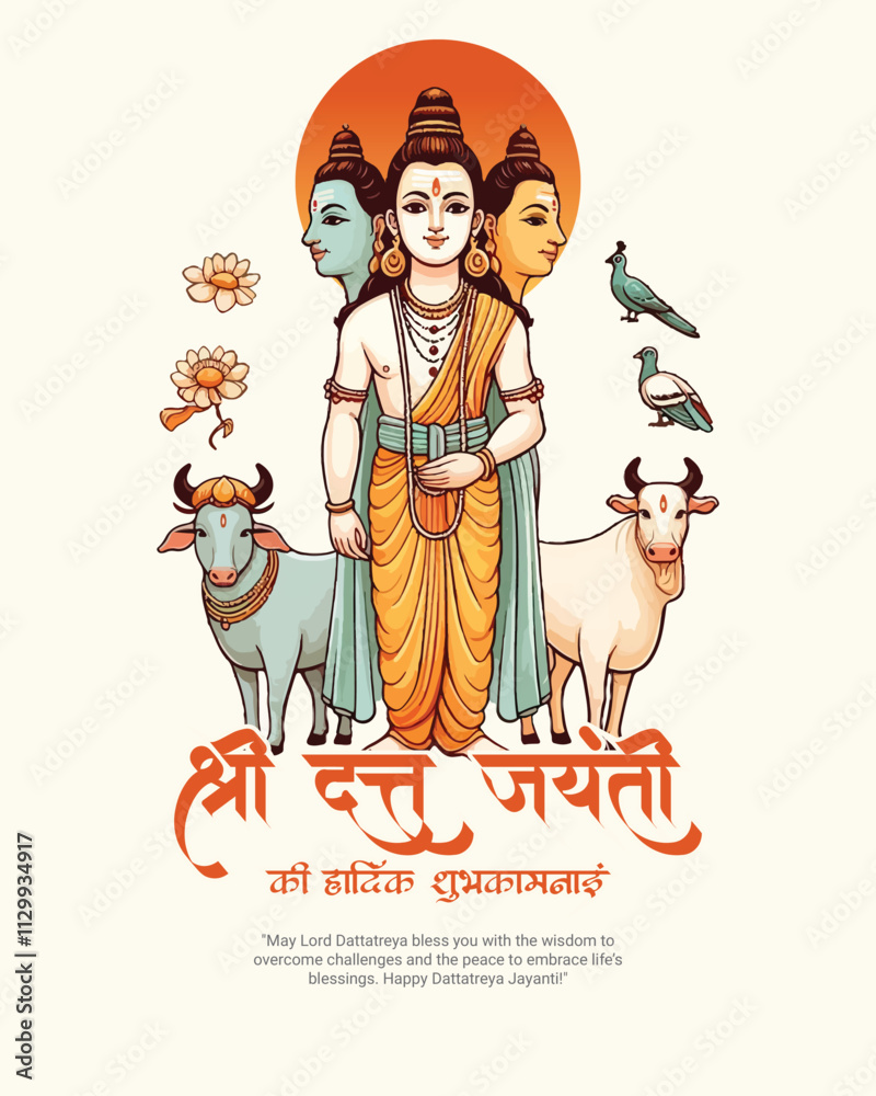 Shri Dattatreya Jayanti and Shri Datta Jayanti celebration in India ...