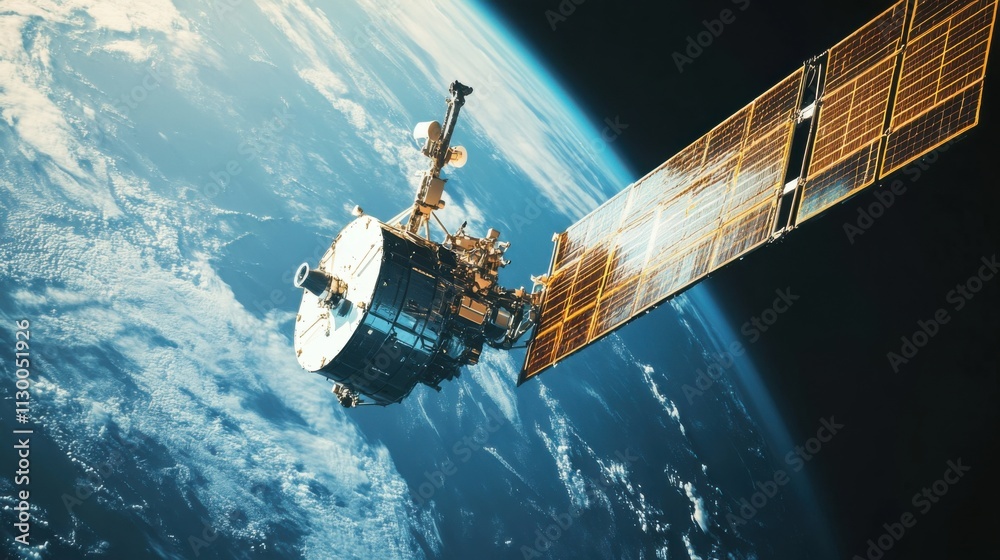 A detailed view of a satellite-based synthetic aperture radar (SAR ...