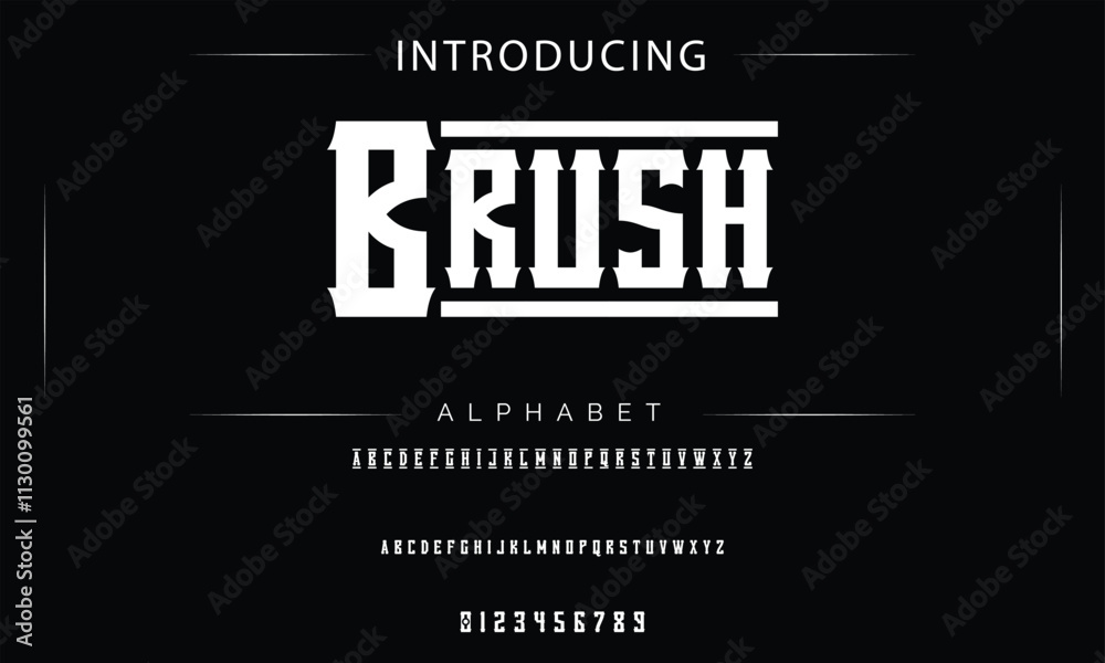 Vintage font, absinthe type, alcohol label typeface, gin and beer ...