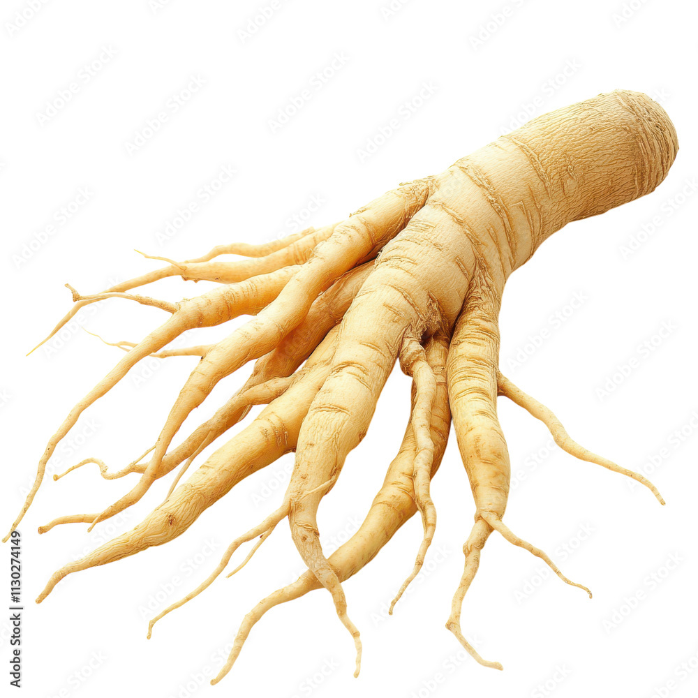 Ginseng Root on White Background for Health Uses Transparent PNG ...