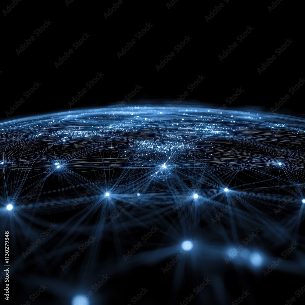 Exploring Global Digital Earth Visualization Network Lines in a Dark ...