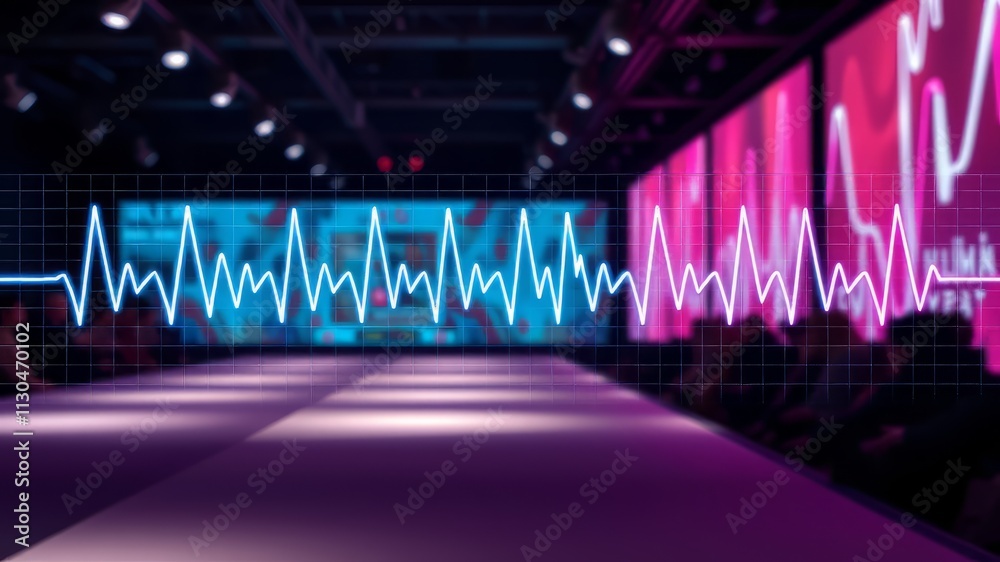 Editable EKG Line Art Design for Cardio Diagnosis - Heart Rhythm ...
