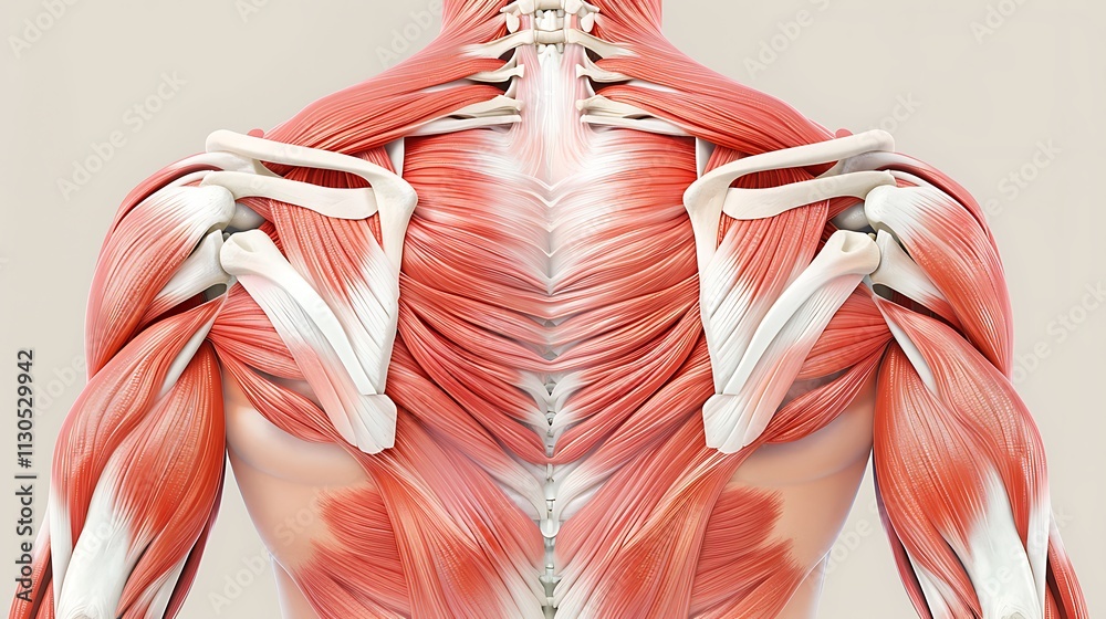 human body anatomy showing muscles in a realistic and educational ...