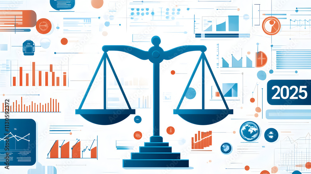 Stock-Illustration „"2025" law. legislation changes in 2025, including ...