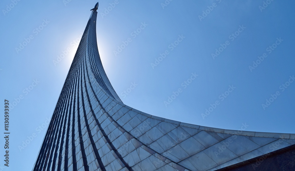 The Monument to the Conquerors of Space is a giant obelisk in Moscow ...