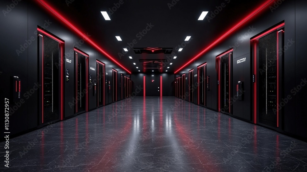 Ultramodern ai data center innovation tech hub infrastructure high-tech ...