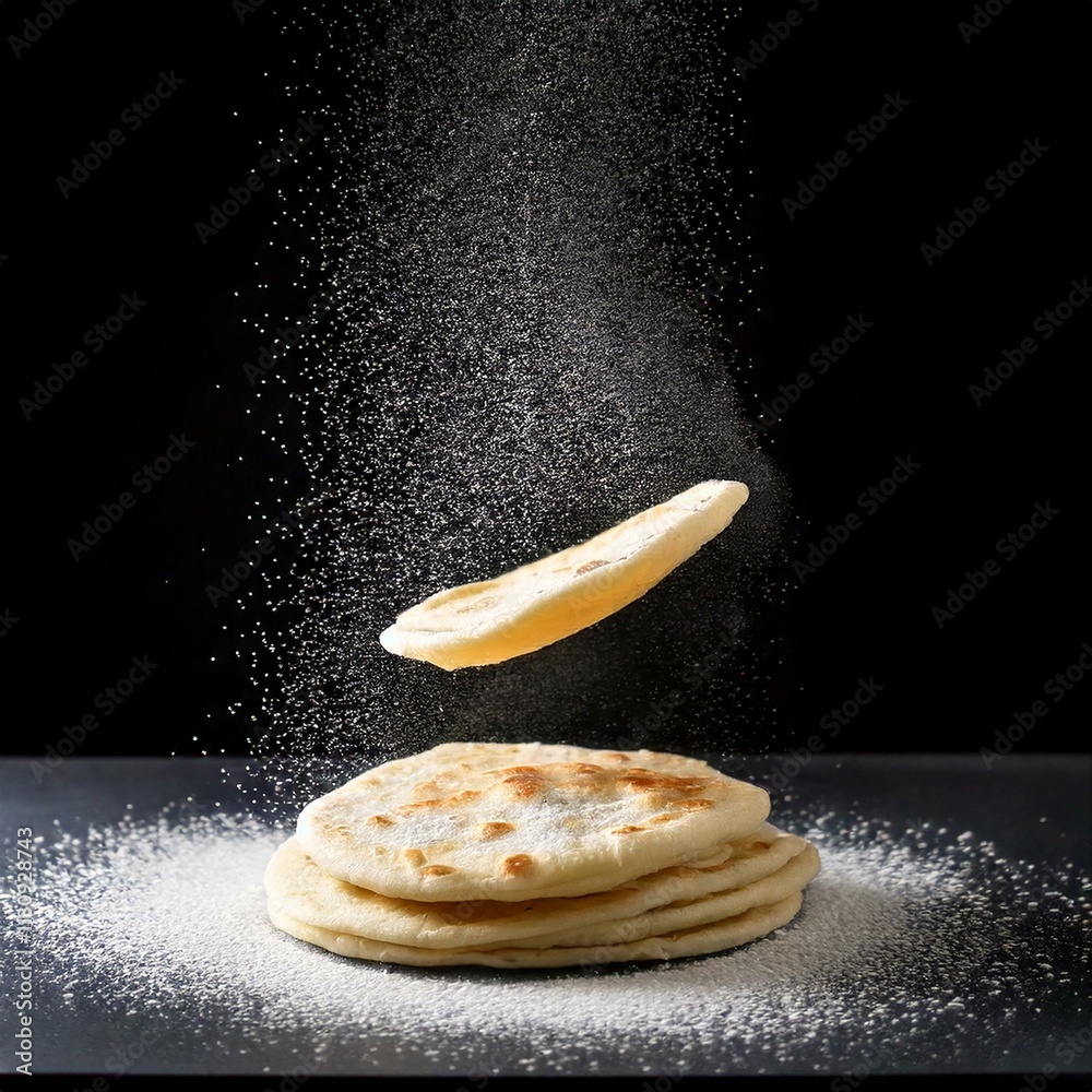 Indian Traditional Cuisine Chapati The Phooli (Air filled) Roti, Fulka ...