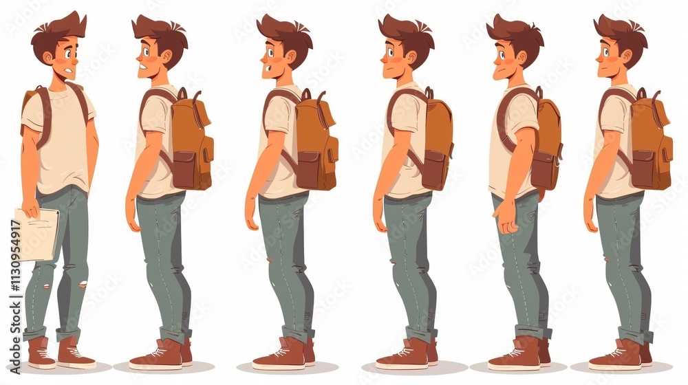 Proper vs Improper body posture Infographics with Man Showing ...