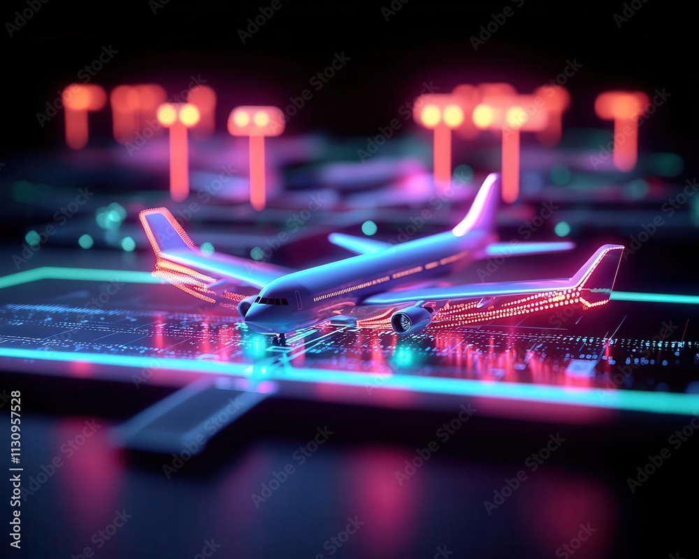 Digital twin of an airport showing realtime management of passenger ...