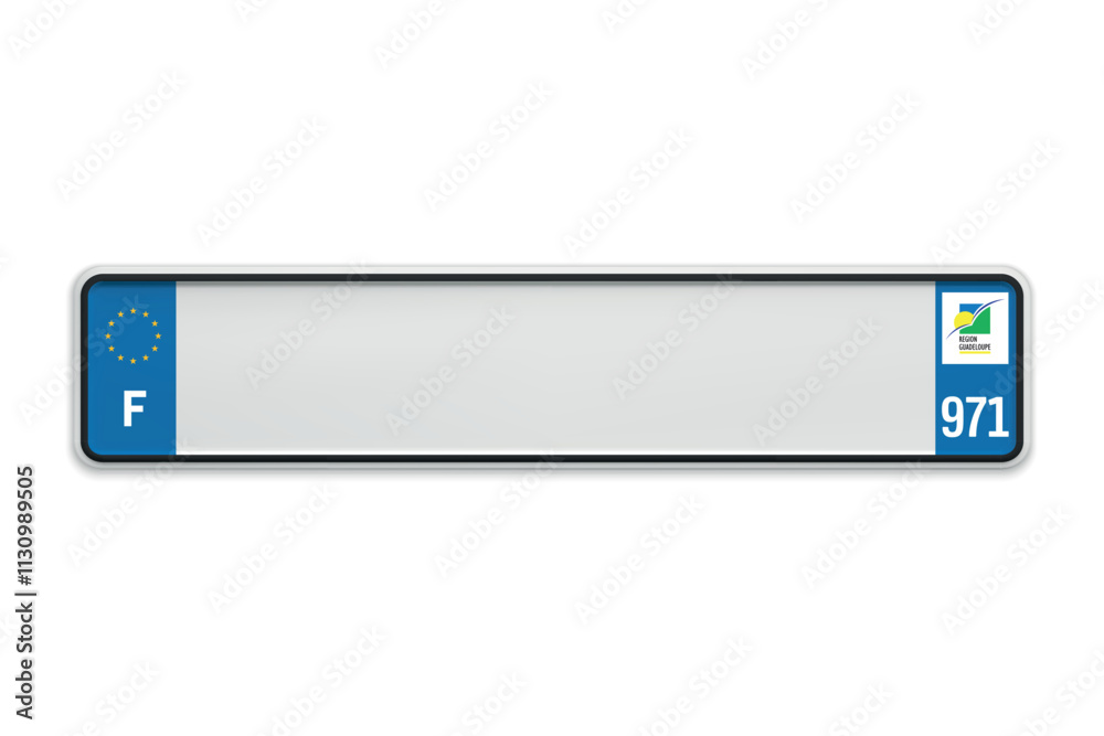 New Car number plate of France. Vehicle registration license of french ...