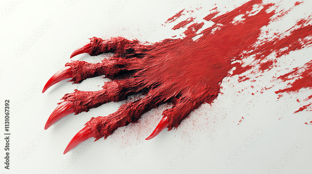Bloody claw marks, realistic png set. 3D vector illustration of wild ...