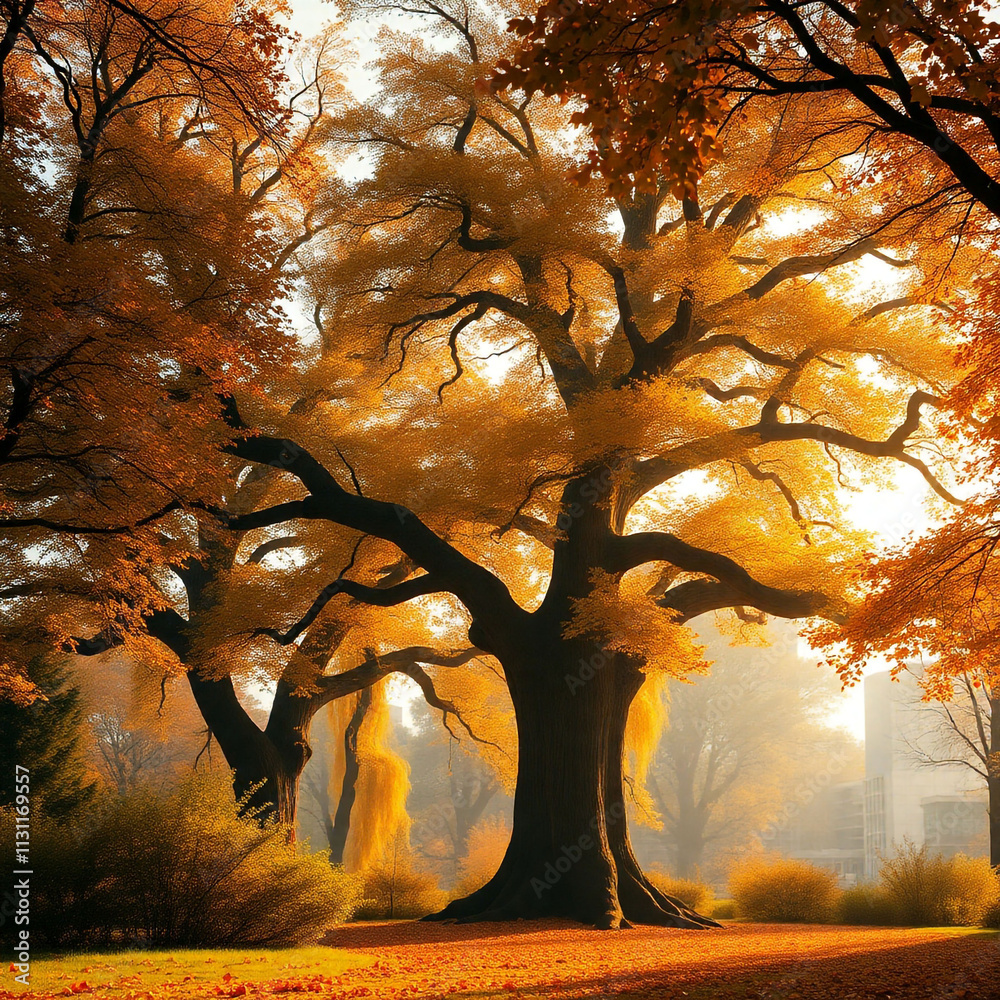 Large trees sycamore platanus trees set isolated png on a transparent ...