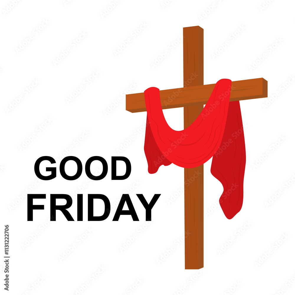 Good friday. Cross religious symbol. Crucifixion and resurrection Jesus ...