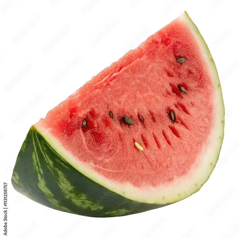 Freshly Sliced Watermelon isolated on transparent background cutout ...