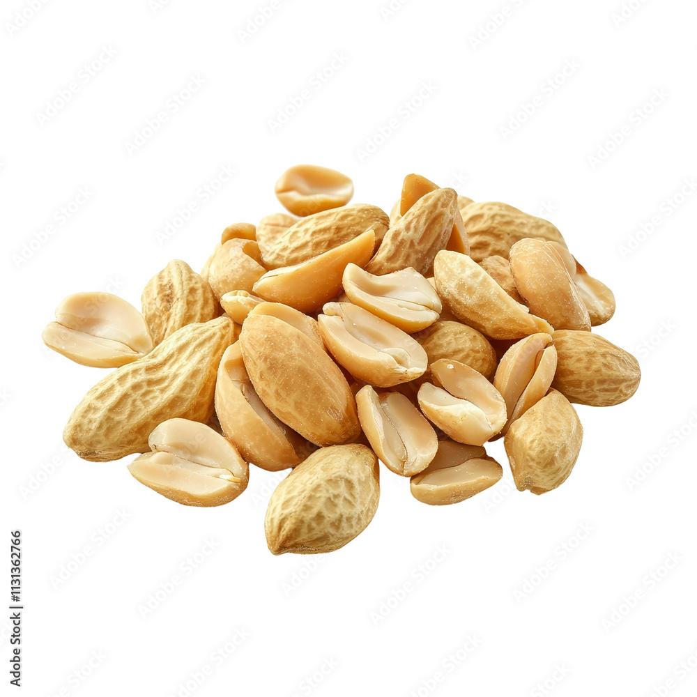 Roasted peanuts on a transparent background showcasing delicious and ...