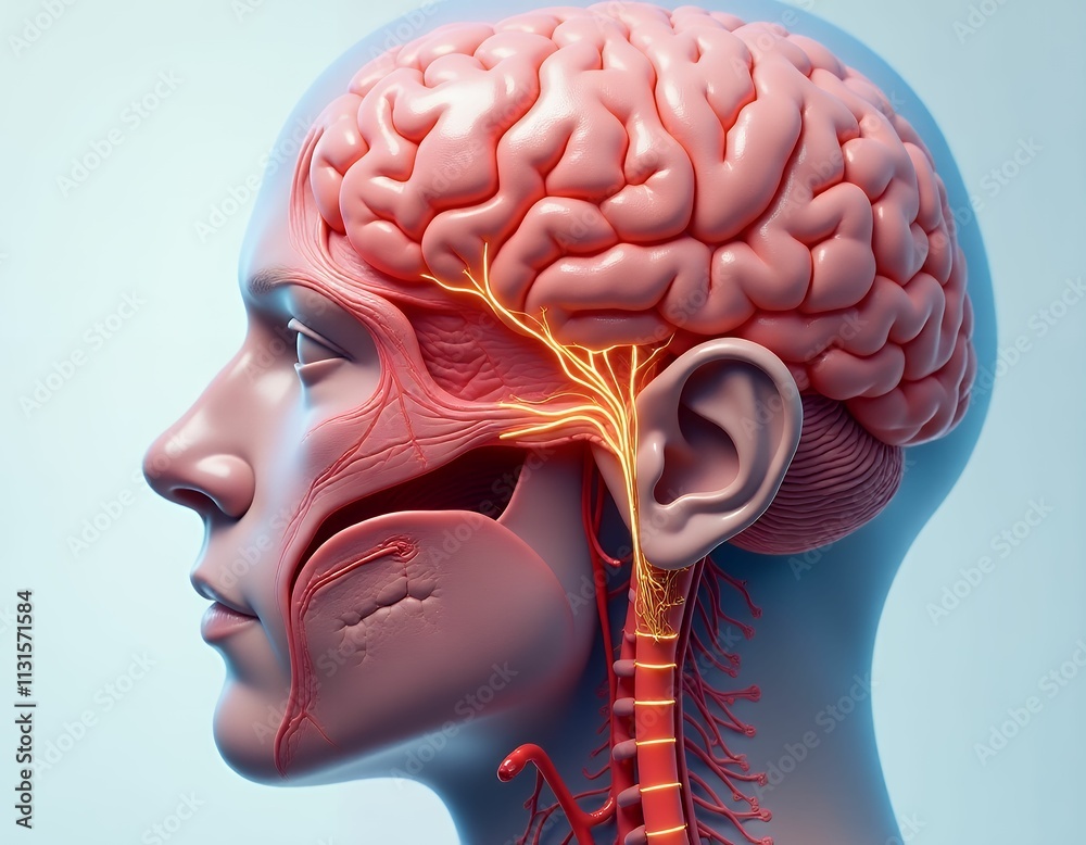 Human Carotid Artery as arteries bringing blood vessel flow to the ...