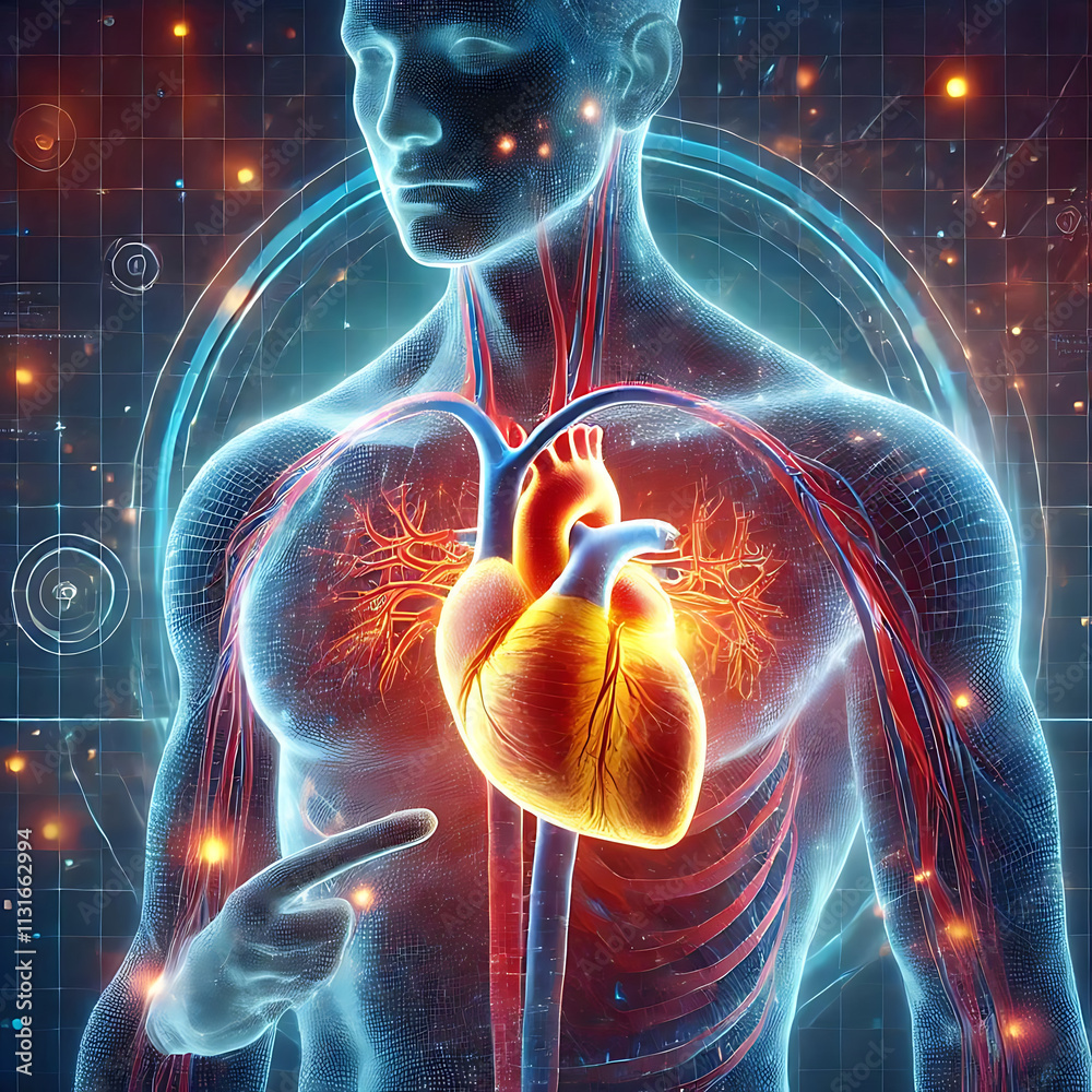 Anatomy of the heart of the human heart on a white background. Vector ...