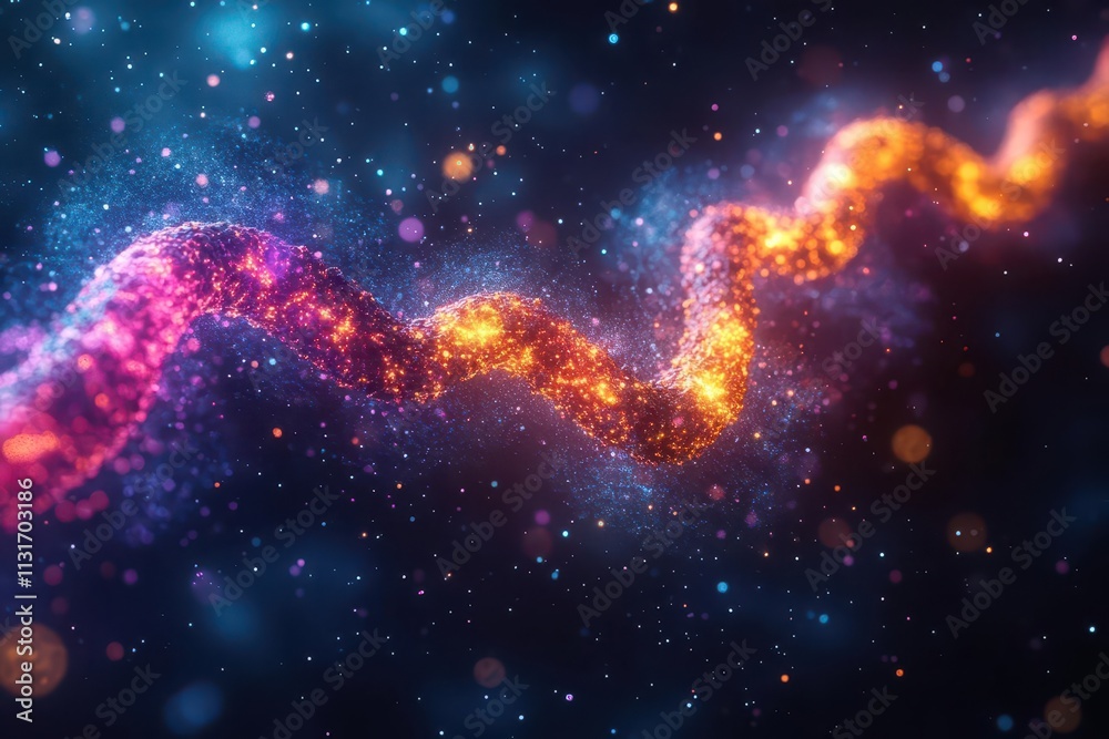 abstract biological background illustrating microbiome organisms and ...