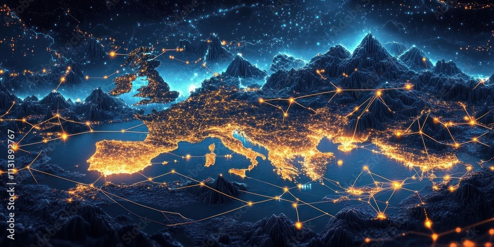 Map of Saudi Arabia and Middle East showcasing global connectivity and ...