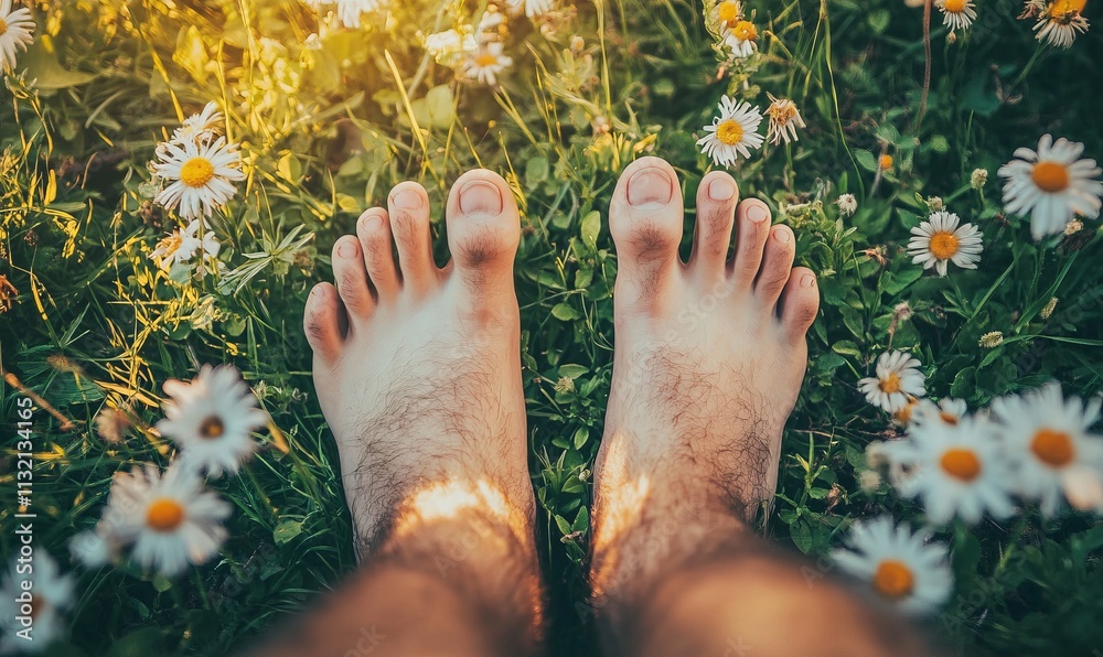 3d feet, weird, warped, psychedelic, toes, feet stock image, view from ...