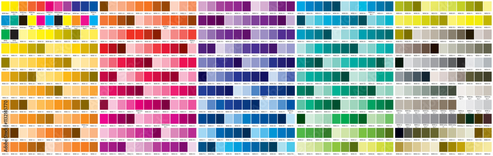 Image vectorielle Stock Color Palette. Color Template Chart for your ...