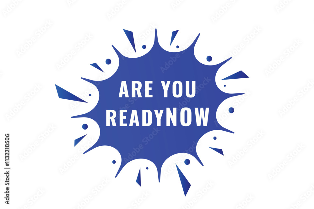 are you ready, clock, button, vector, banner template, website, design ...