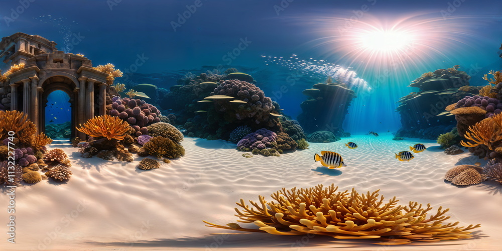 Full 360 degrees seamless spherical panorama HDRI equirectangular ...