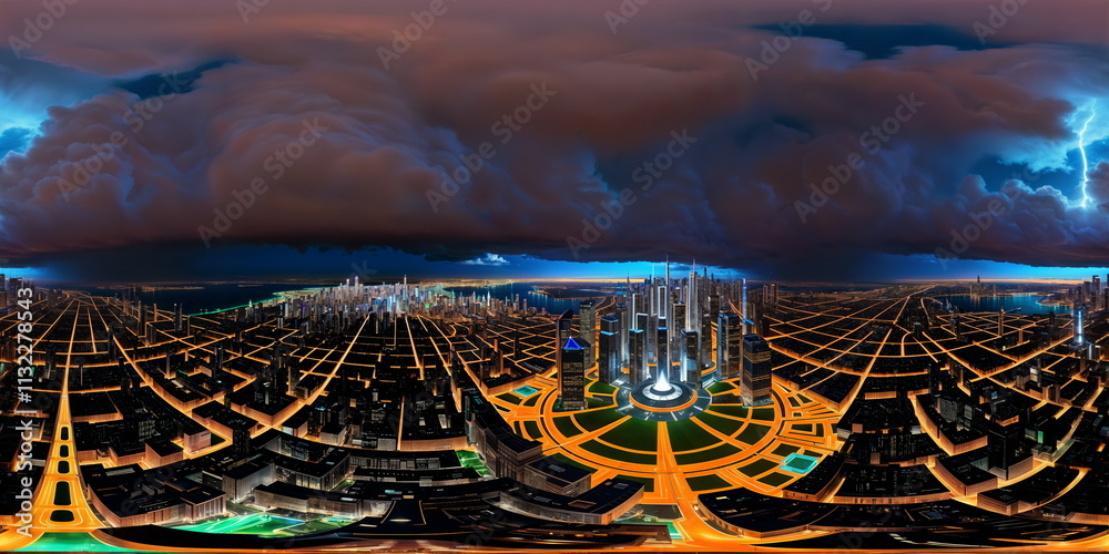 Full 360 degrees seamless spherical panorama HDRI equirectangular ...