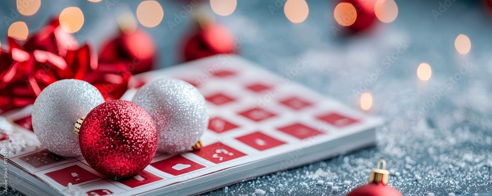 Set up a virtual Christmas bingo game, using customized cards with ...