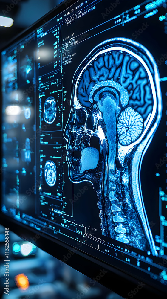 MRI Scan Shows Brain Anatomy, Revealing Neurological Structures Clearly ...