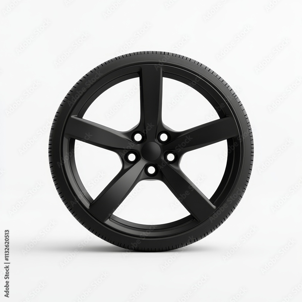 High Performance Flow-Formed Split-Spoke Wheels in Satin Black Finish ...
