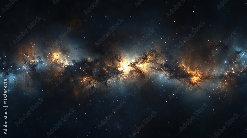 360-degree equirectangular space nebula panorama with hdri spherical ...