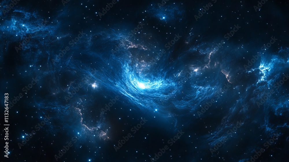 360-degree equirectangular space nebula panorama with hdri spherical ...