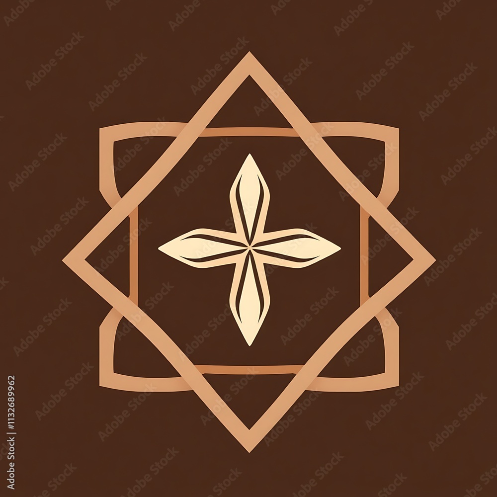 Minimalist Cross Design: A simple yet elegant cross design, featuring a ...