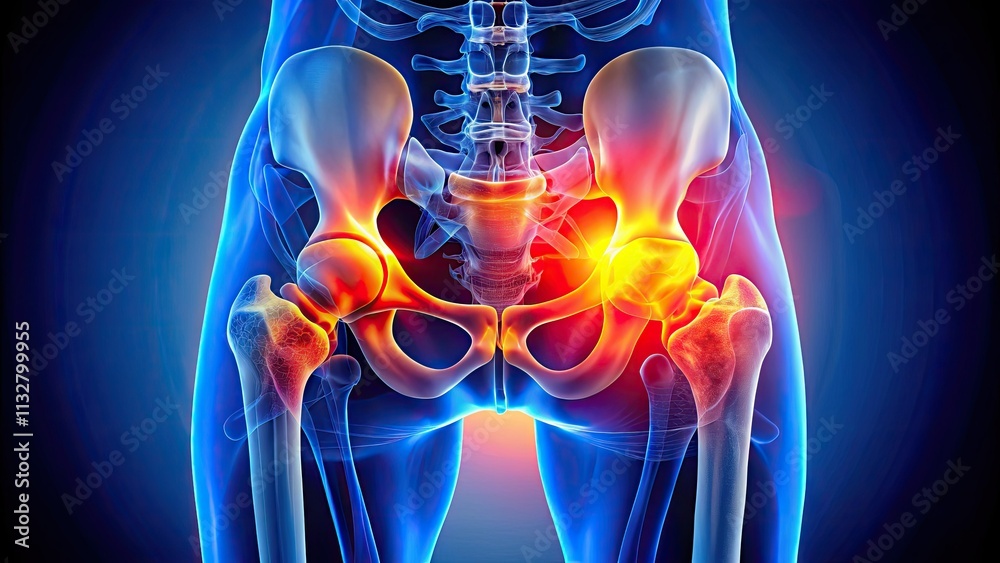 3D X-ray reveals hip joint pain; imaging diagnoses arthritis ...