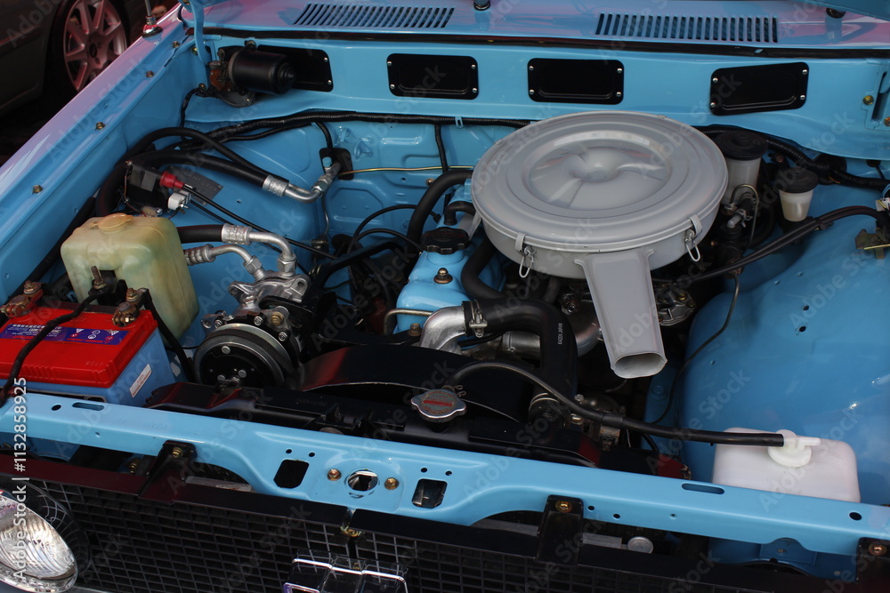 Toyota corona engine at bumper 2 bumper car show in Pasay, Philippines ...