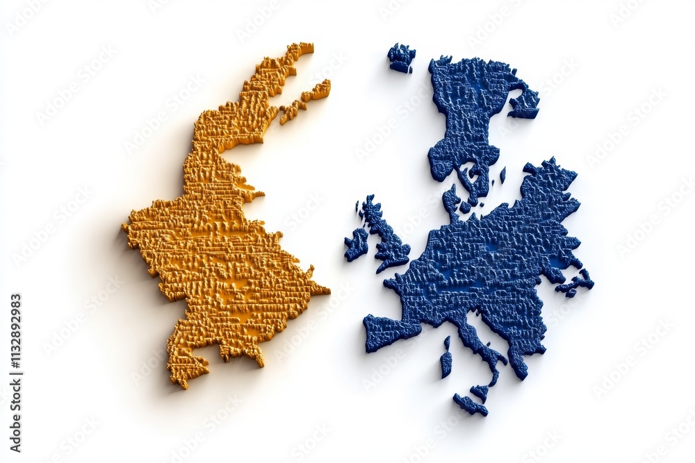 A map showing the historical division of Eastern and Western Europe ...