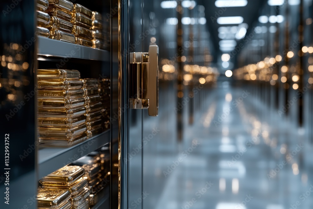 A stunning view capturing the inner workings of a modern vault ...