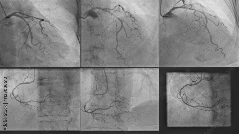 Actual Coronary Artery Scans of the Human Heart: Detailed Imaging ...
