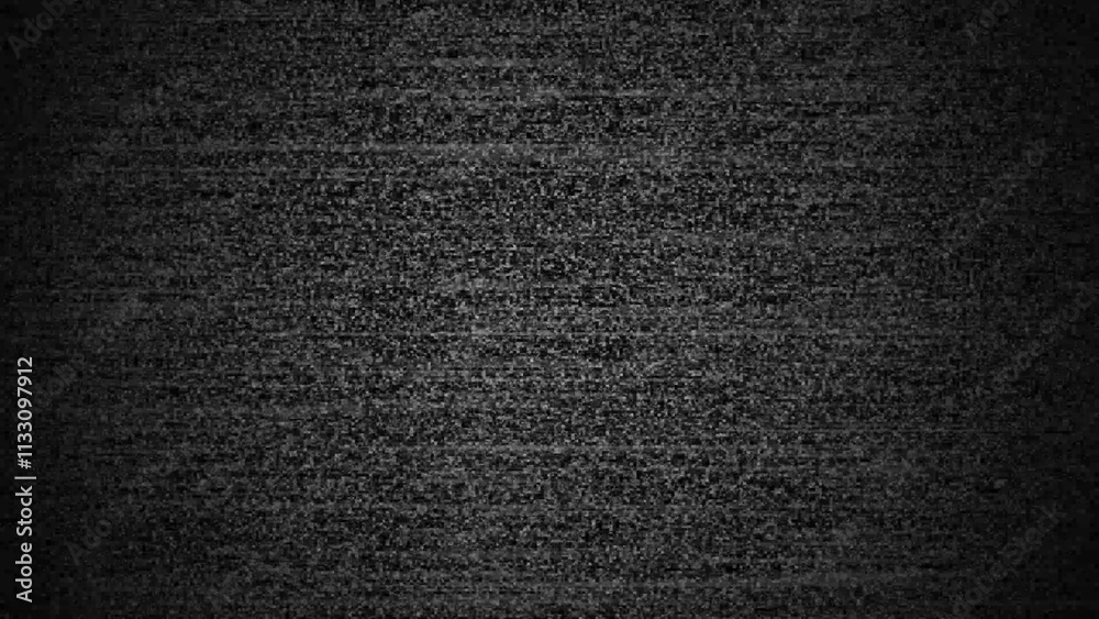 Static tv noise, bad tv signal monochrome TV static noise interference ...